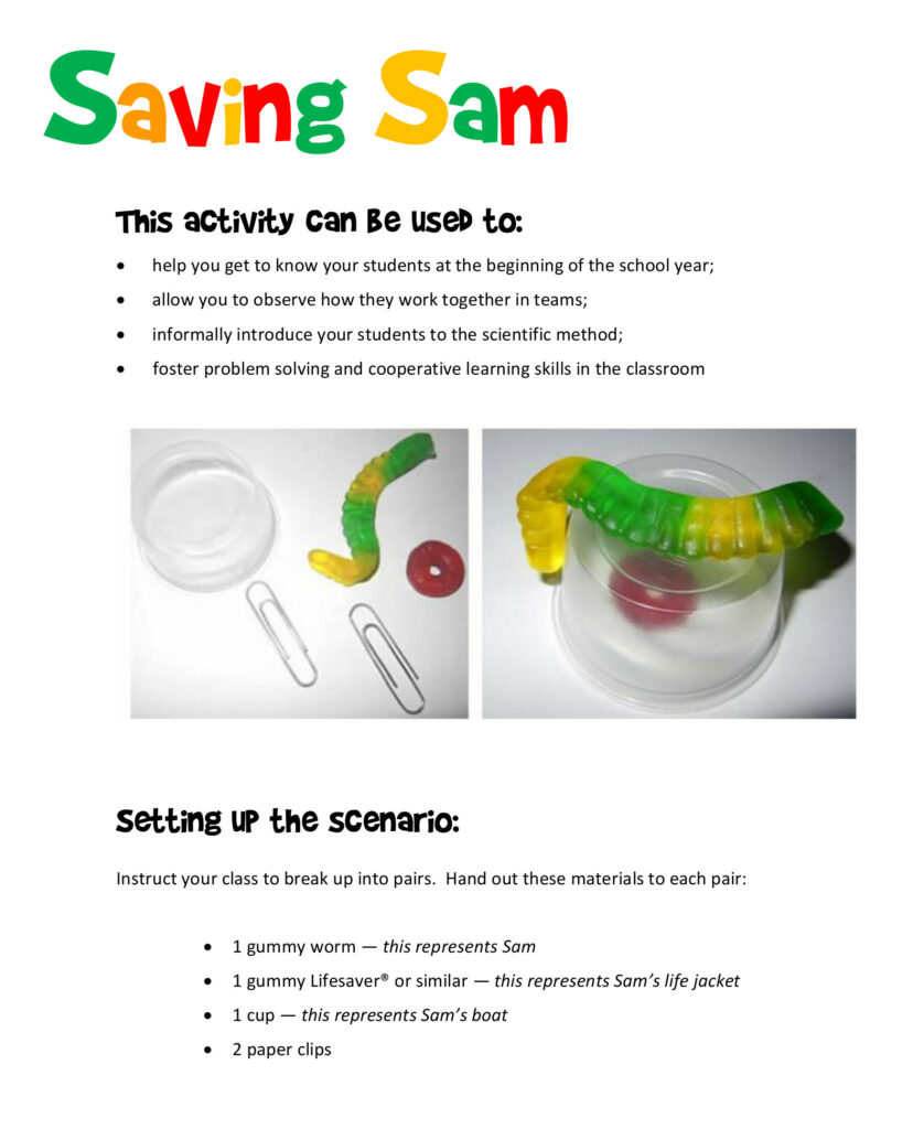 Back to School Science Discussion Starters - Educational Innovations