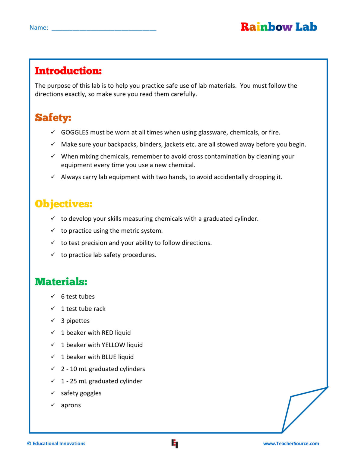 First Day Back to School Lesson - Educational Innovations Blog